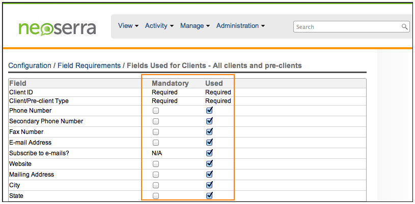 FAQ n143 How Do I Make A Built in Field Mandatory Or Inactive 